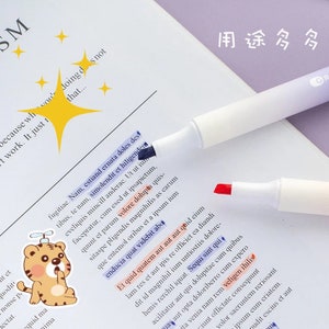 Cute Marker Pens, Sign Pen, Highlighter Pen, 4pcs, Cute Highlighter Pen ...