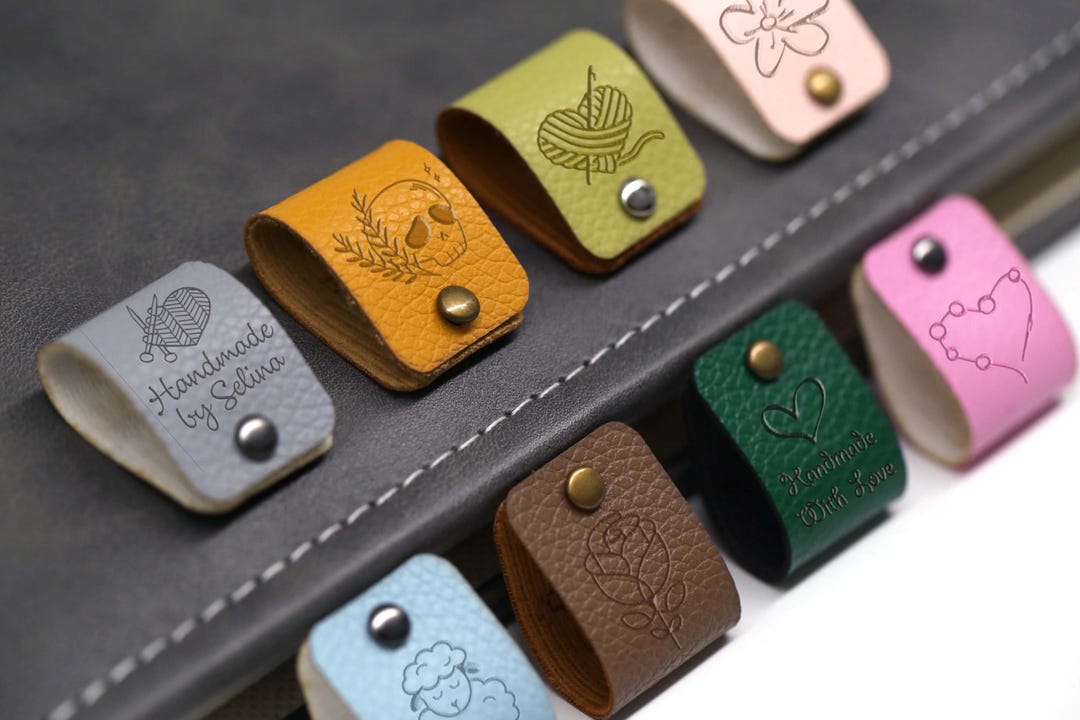 Personalized Tags for Knitting Items, Handmade Tags,crocheted Tags With ...