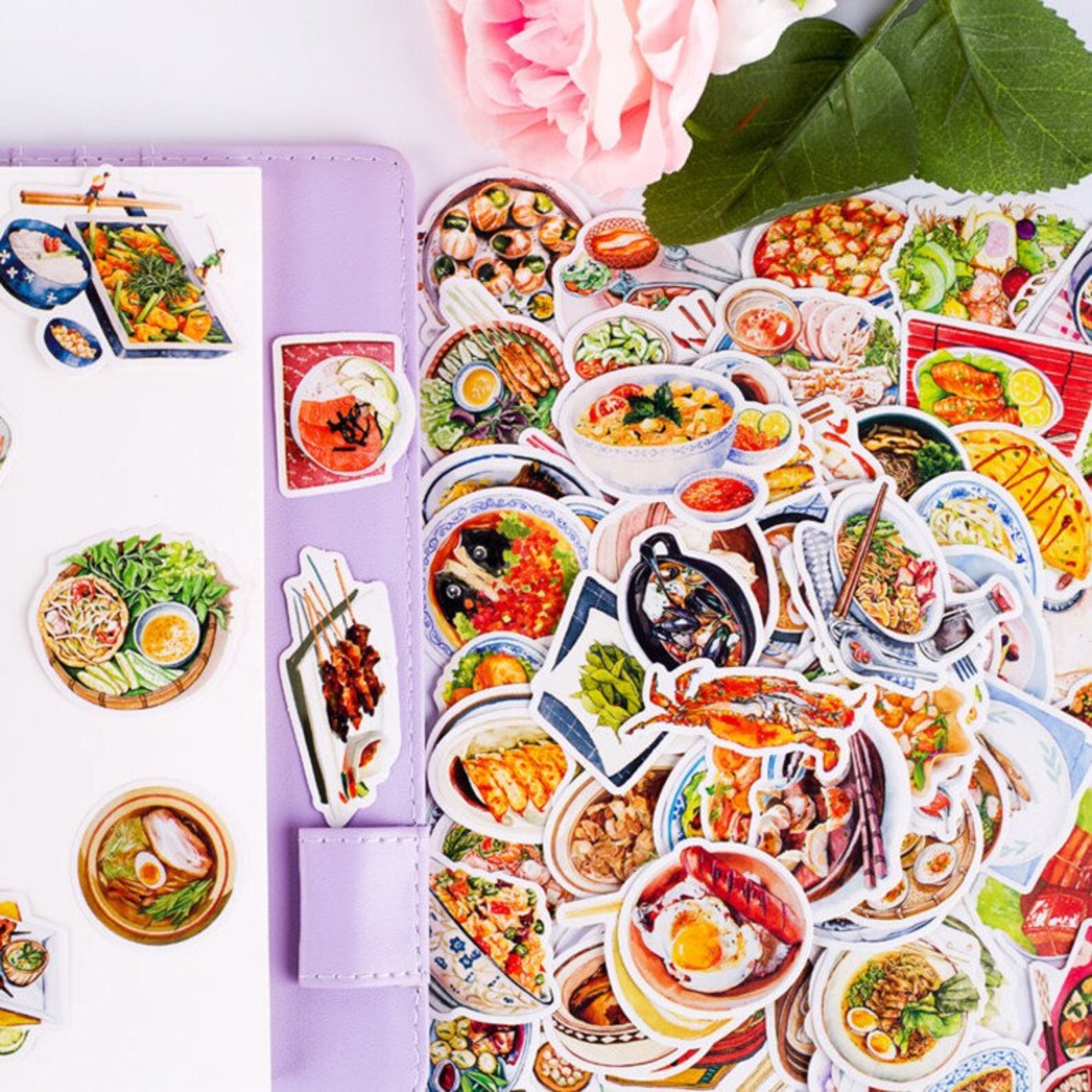 Delicious Food Stickers Food Stickers Hamburger Planner - Etsy