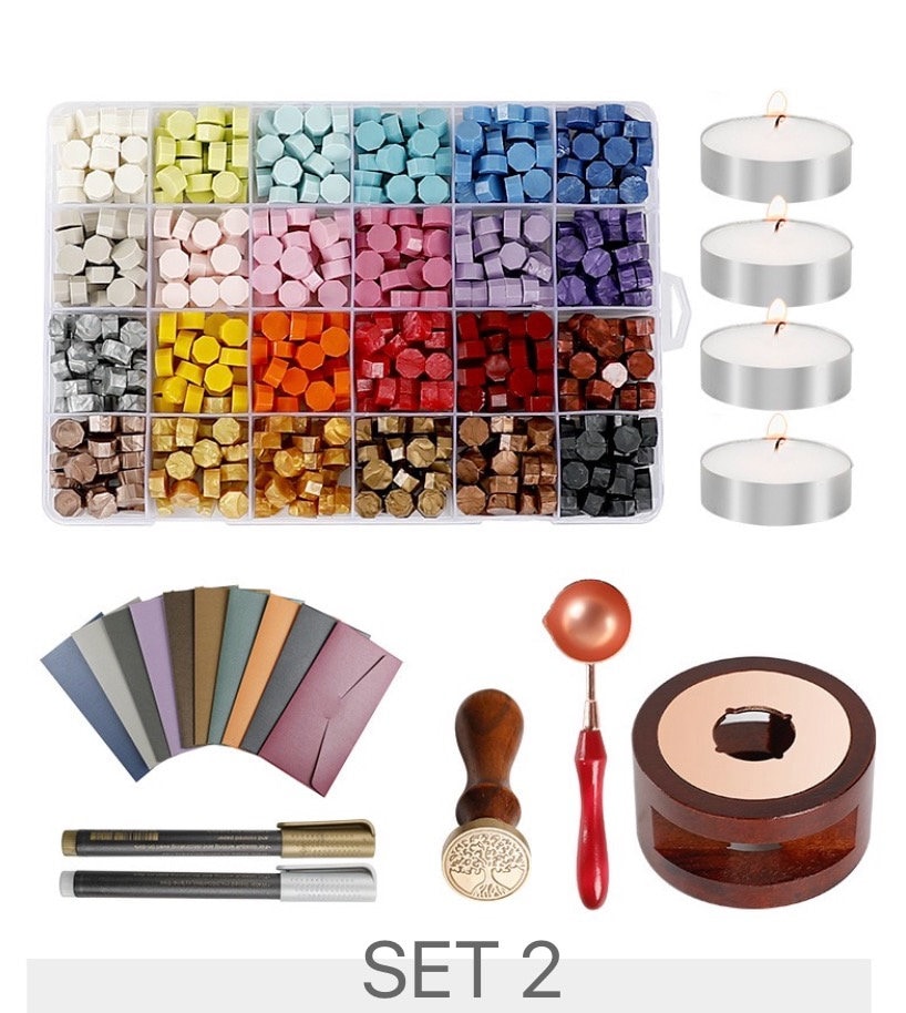 Custom Initials Wax Stamp Name Wax Seal Kit Wax Sealing - Etsy