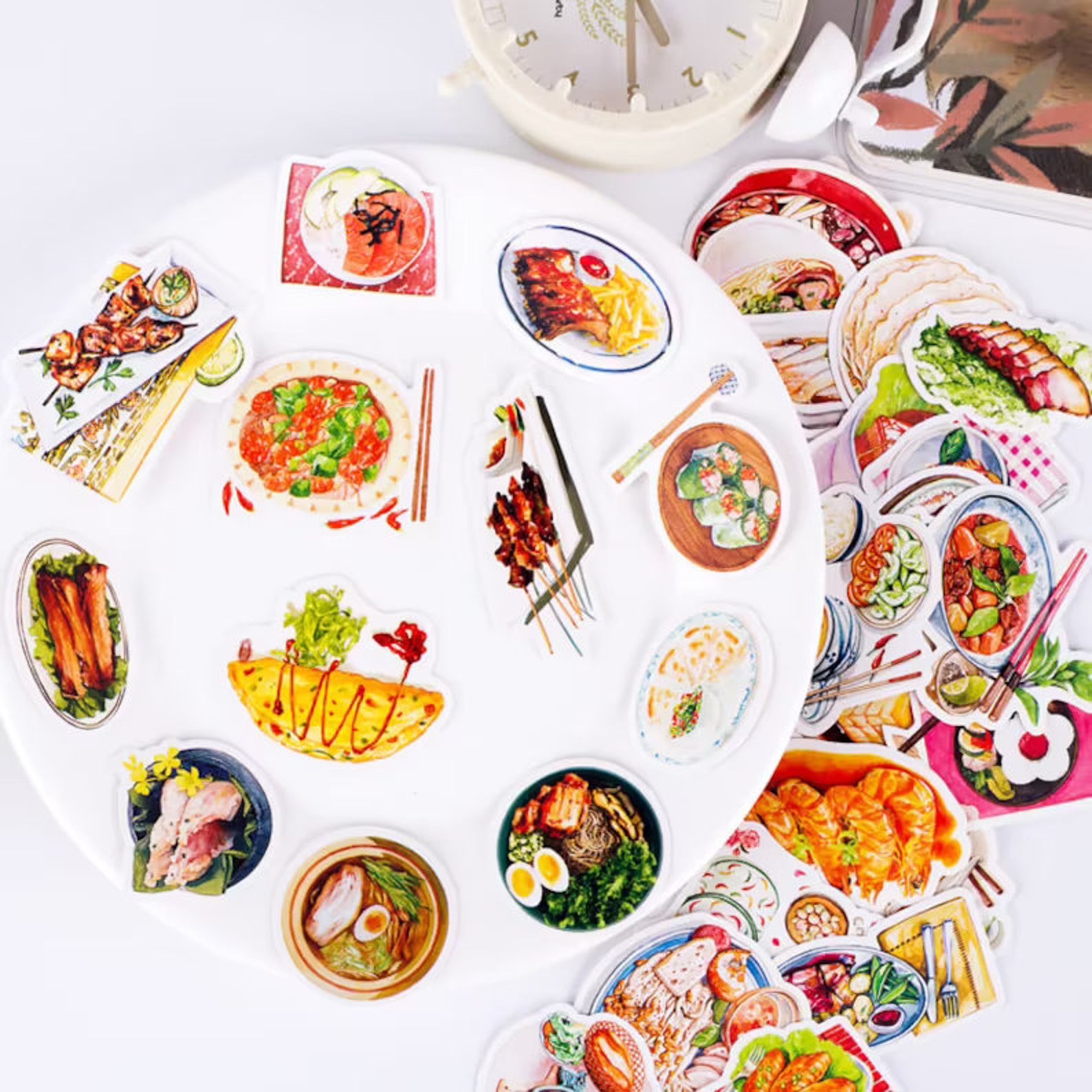 Delicious Food Stickers Food Stickers Hamburger Planner - Etsy