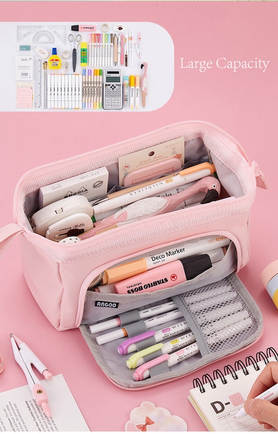Extra Large Pen Case Stationary Pencil Case Cute Stationary Etsy Uk