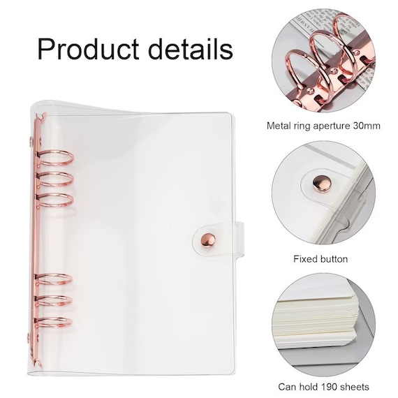 Pvc Transparent Shell 6-hole Ring Binder Detachable B5, 44% OFF