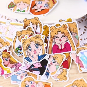 Cartoon Girls Sticker Set 24pcs Cute Cartoon Sticker - Etsy