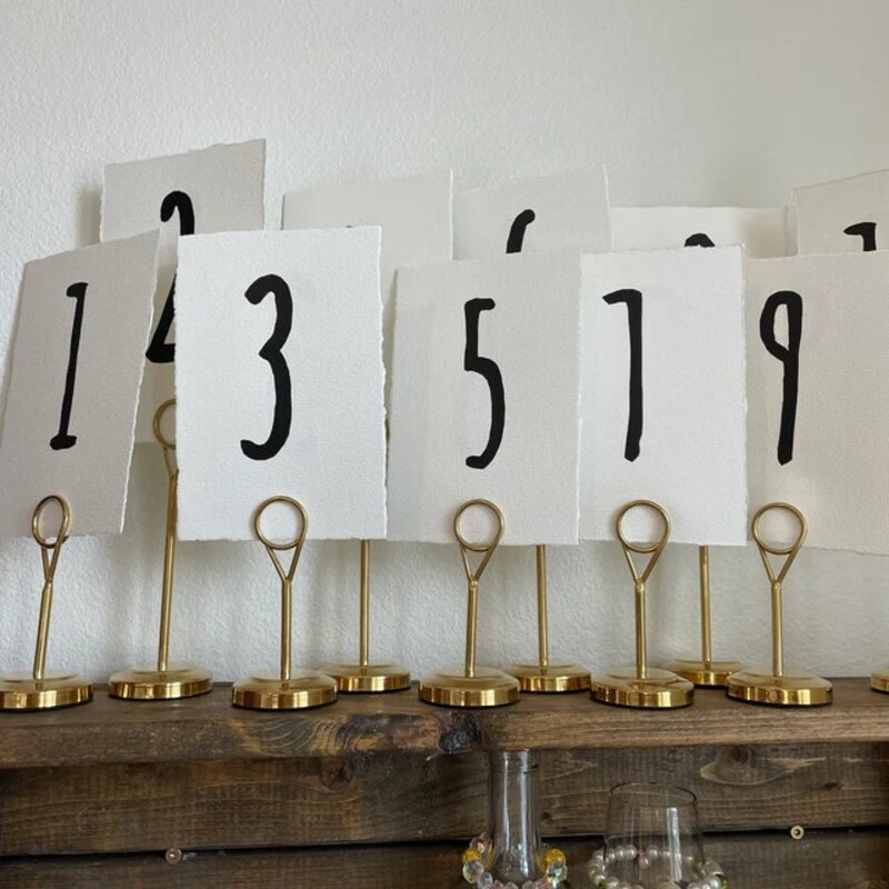 Table Number Stands - Etsy