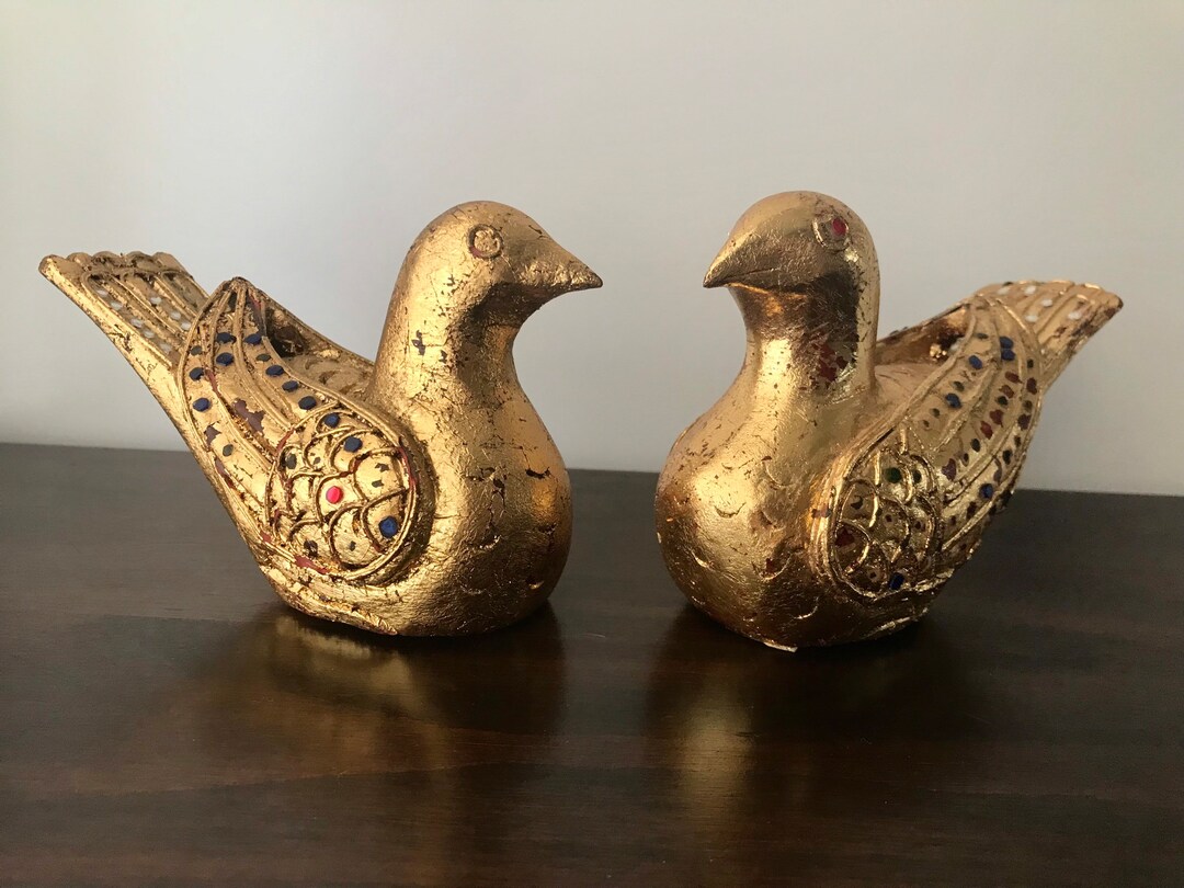 Gold Birds, Set of 2 - Etsy