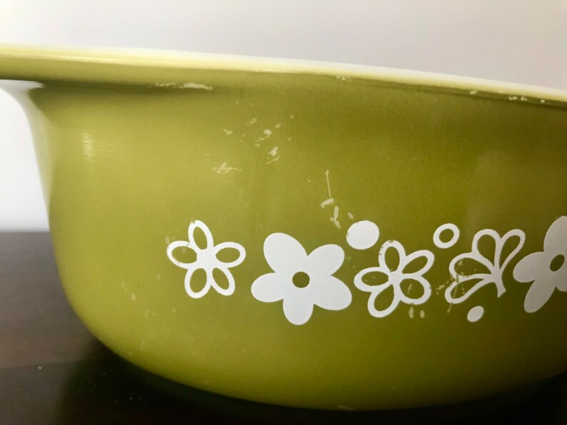 Pyrex Crazy Daisy/spring Blossoms Casserole Bowl - Etsy