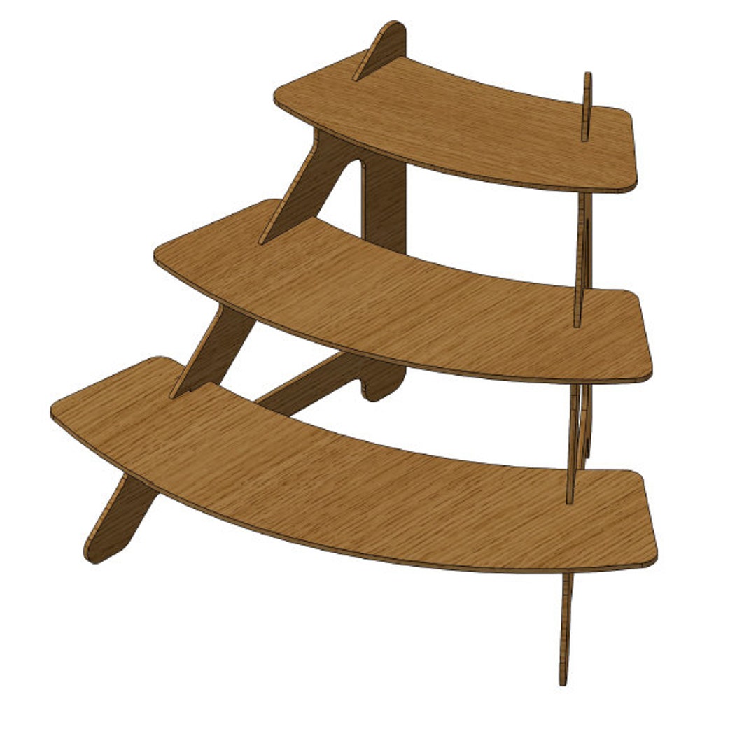3MM DIGITAL FILE Ready for Use Laser CNC, 3 Tiered Display Stand - Etsy