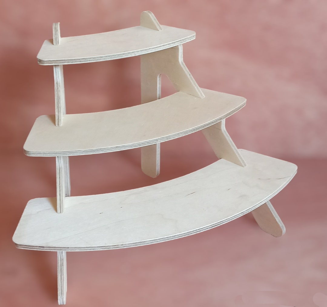 7MM - DIGITAL FILE Ready for Use Laser - CNC, 3 Tiered Display Stand - Etsy