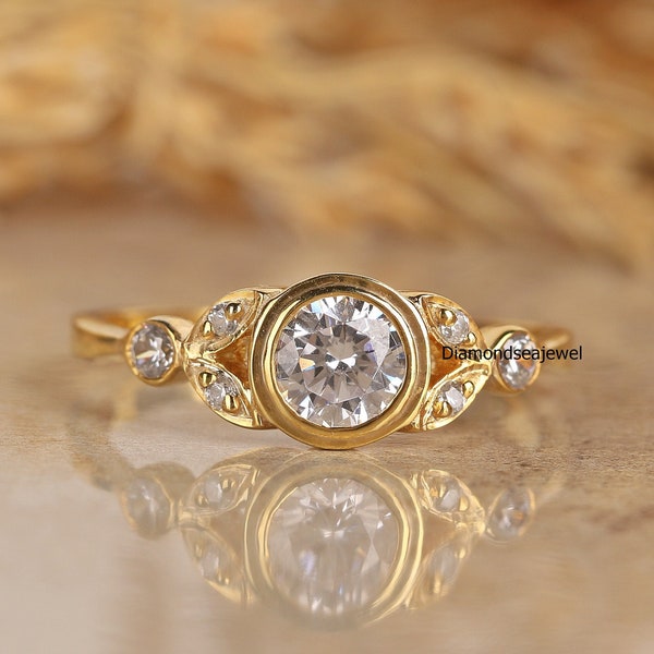 Bezel Set Rings - Etsy