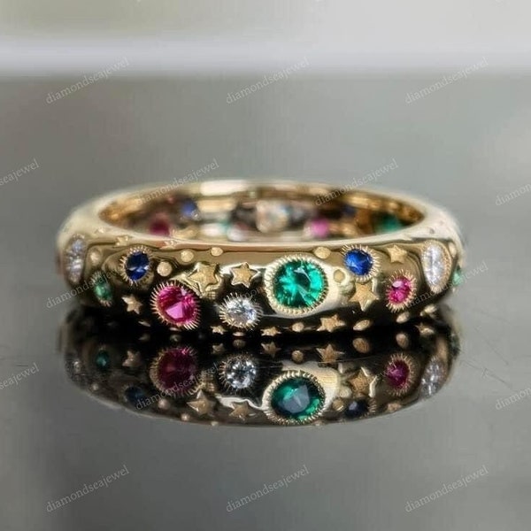 Flush Set Ring - Etsy