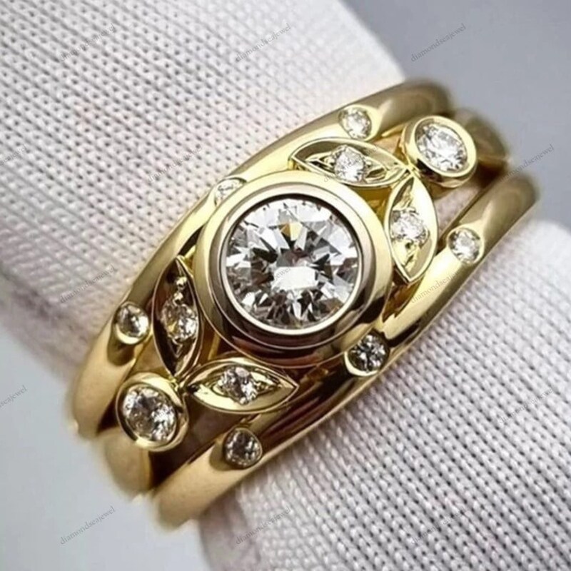 Bezel Set Ring - Etsy