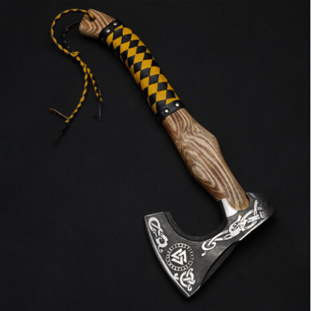 Viking Axe Viking Hand Axe Hand Forged Axe Ragnar Axe - Etsy