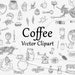 Coffee SVG Clipart, Vector Coffee Beans Clipart, Coffee Maker, Coffee ...