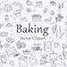 Baking SVG Clipart, Vector Bakery Clipart, Kitchen Tools, Baking ...