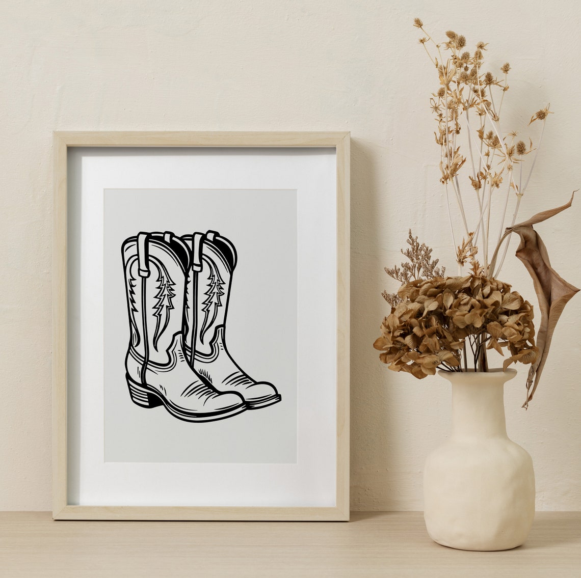 Cowboy Boots SVG, Western Boots Outlines. Rodeo Boots. Ranch, Cowgirl ...
