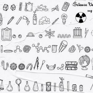 Science SVG Clipart, Vector Science Clipart, Chemistry Cliparts ...