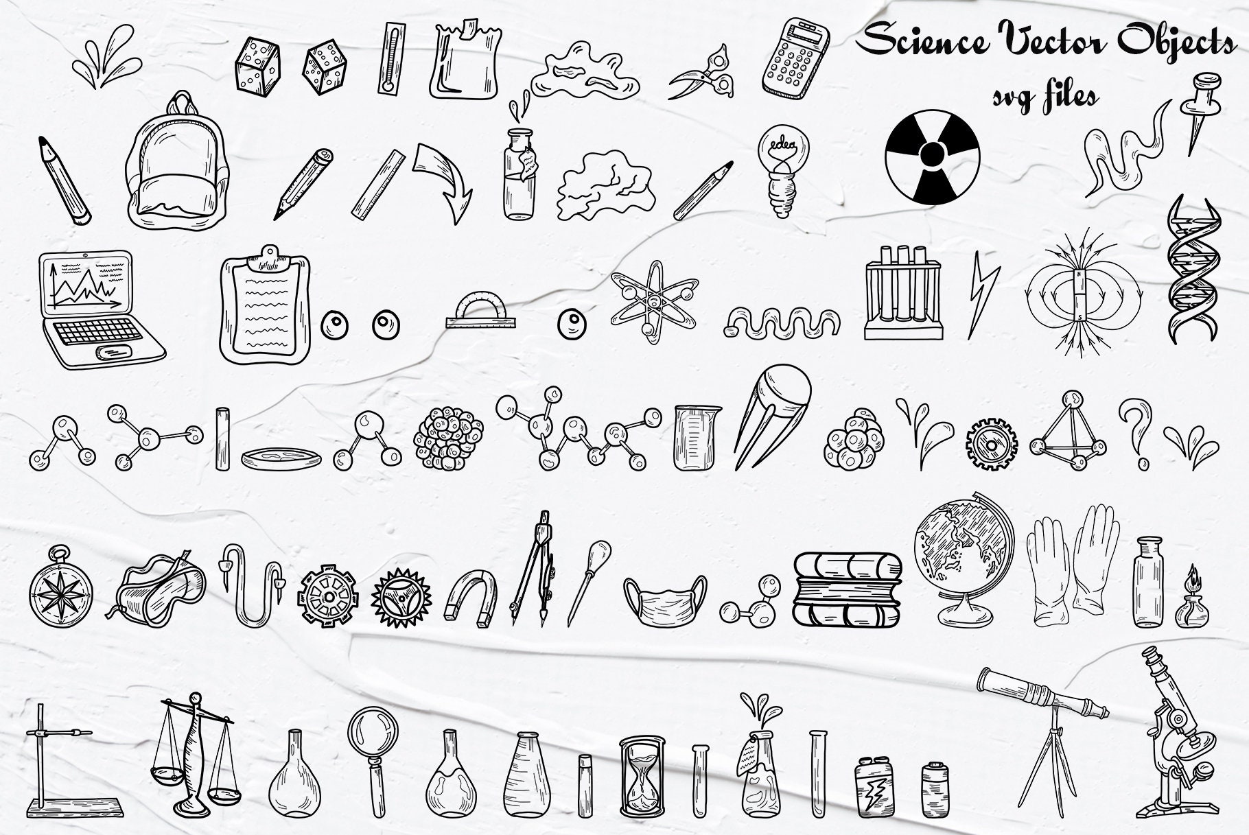 Science SVG Clipart, Vector Science Clipart, Chemistry Cliparts ...