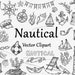 Nautical SVG Clipart, Vector Marine Clipart, Under the Sea Clipart ...
