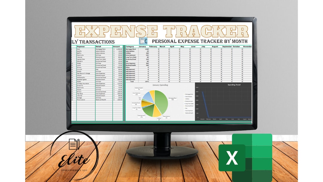 Personal Expense Tracker - Etsy