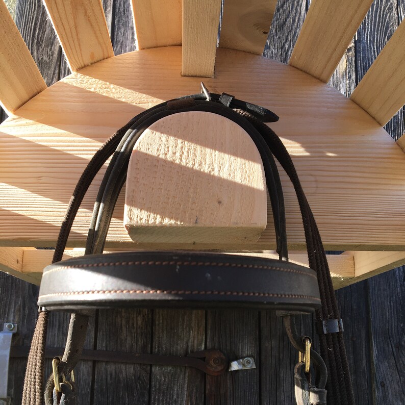 Artisan Crafted Wall-mounted Horse Tack Saddle Rack - Stand and Bridle ...