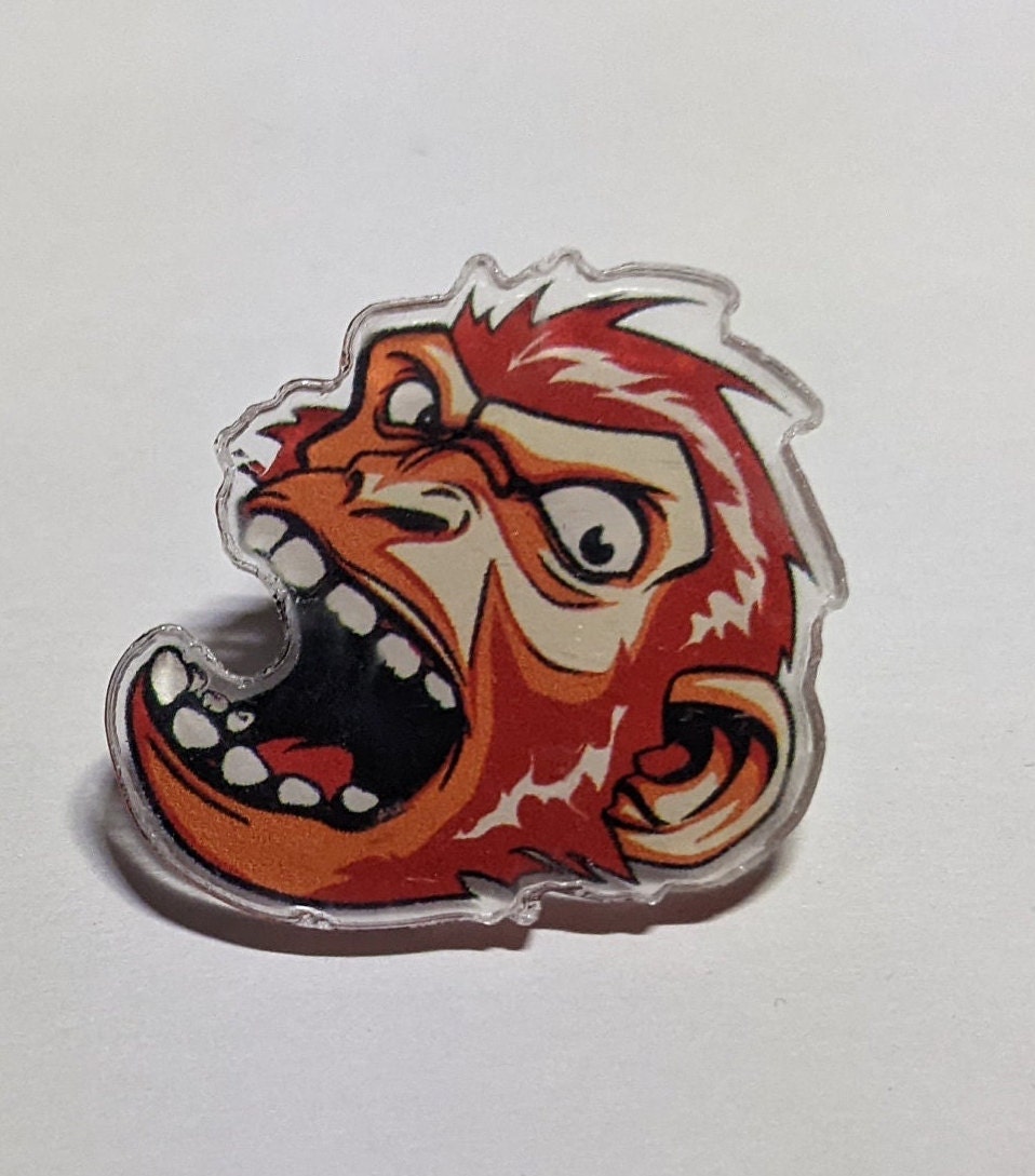 Goon Head Acrylic Pin - Etsy