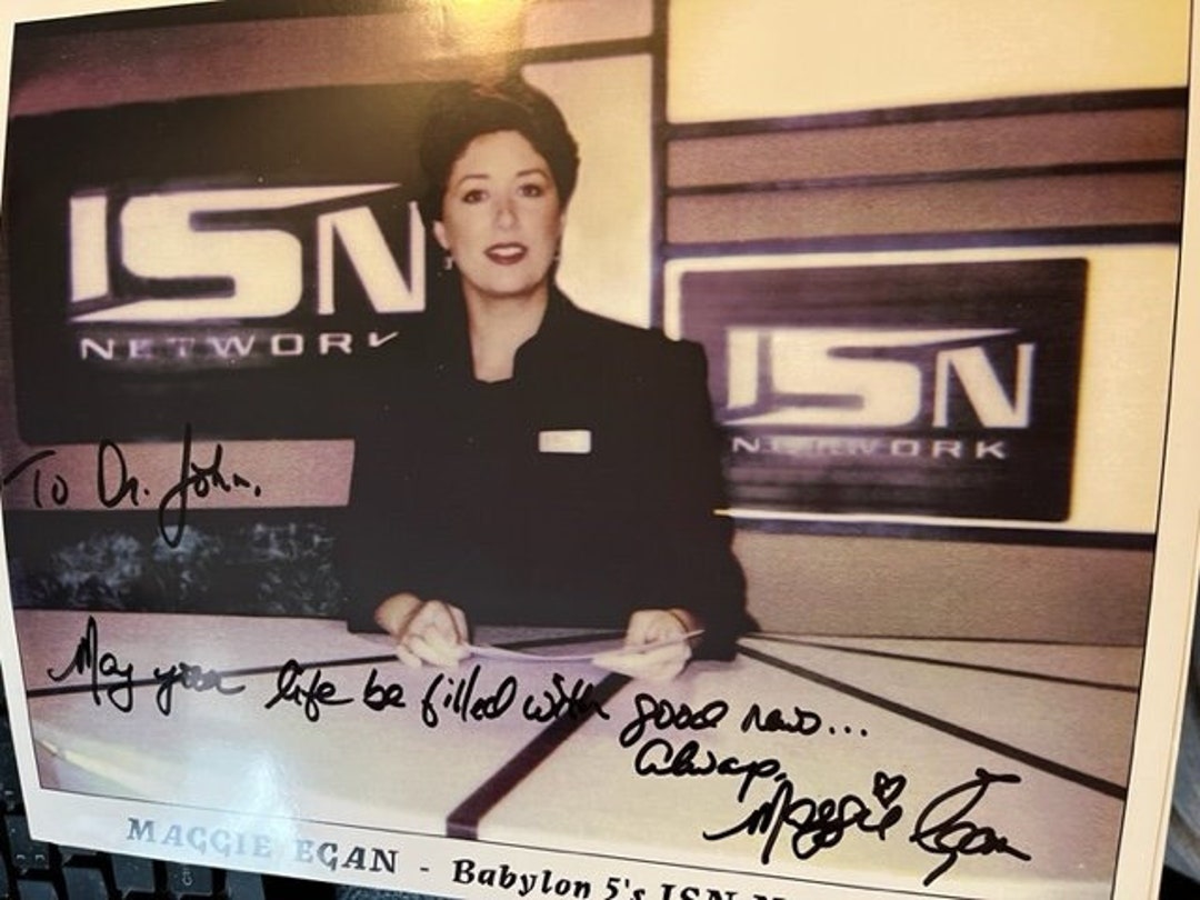 Babylon 5 Actress Maggie Egan - Jane, the ISN Anchor Autographed Photo ...
