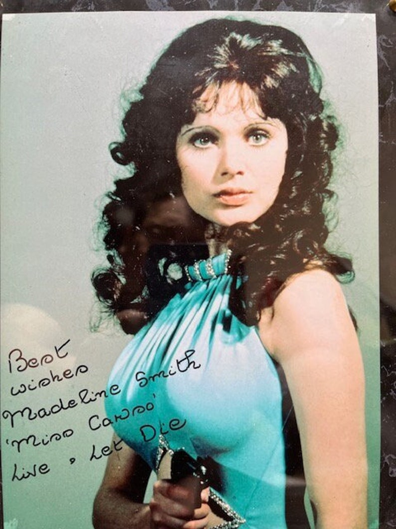 JB33 - James Bond Girl Madeline Smith Autographed Photo From Live and ...