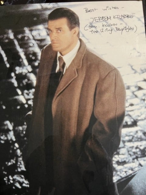 JB60 - James Bond Villain Jeroen Krabbé General Koskov Autographed ...