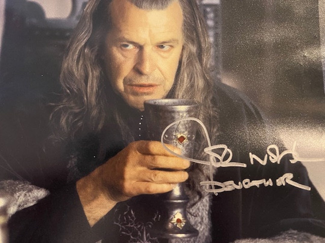 LOTR Actor John Noble as Lord Denethor Autographed Photo With COA. - Etsy