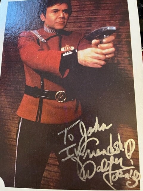 Star Trek Actor Walter Koenig - Chekov Autographed Photo From Star Trek ...
