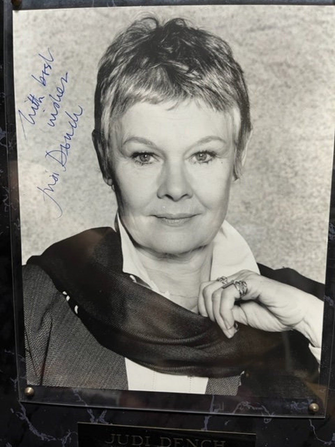 James Bond Boss M Judi Dench Autographed Photo From Goldeneye - Etsy