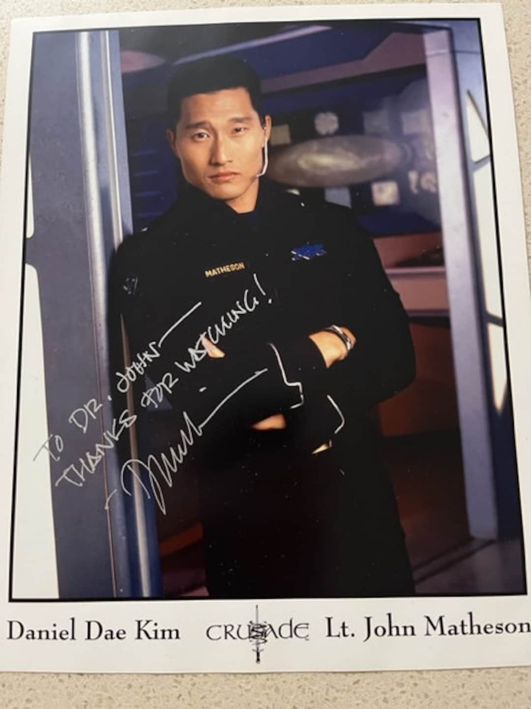 Babylon 5-crusade Actor Daniel Day Kim as Lt. John Matheson Autographed ...