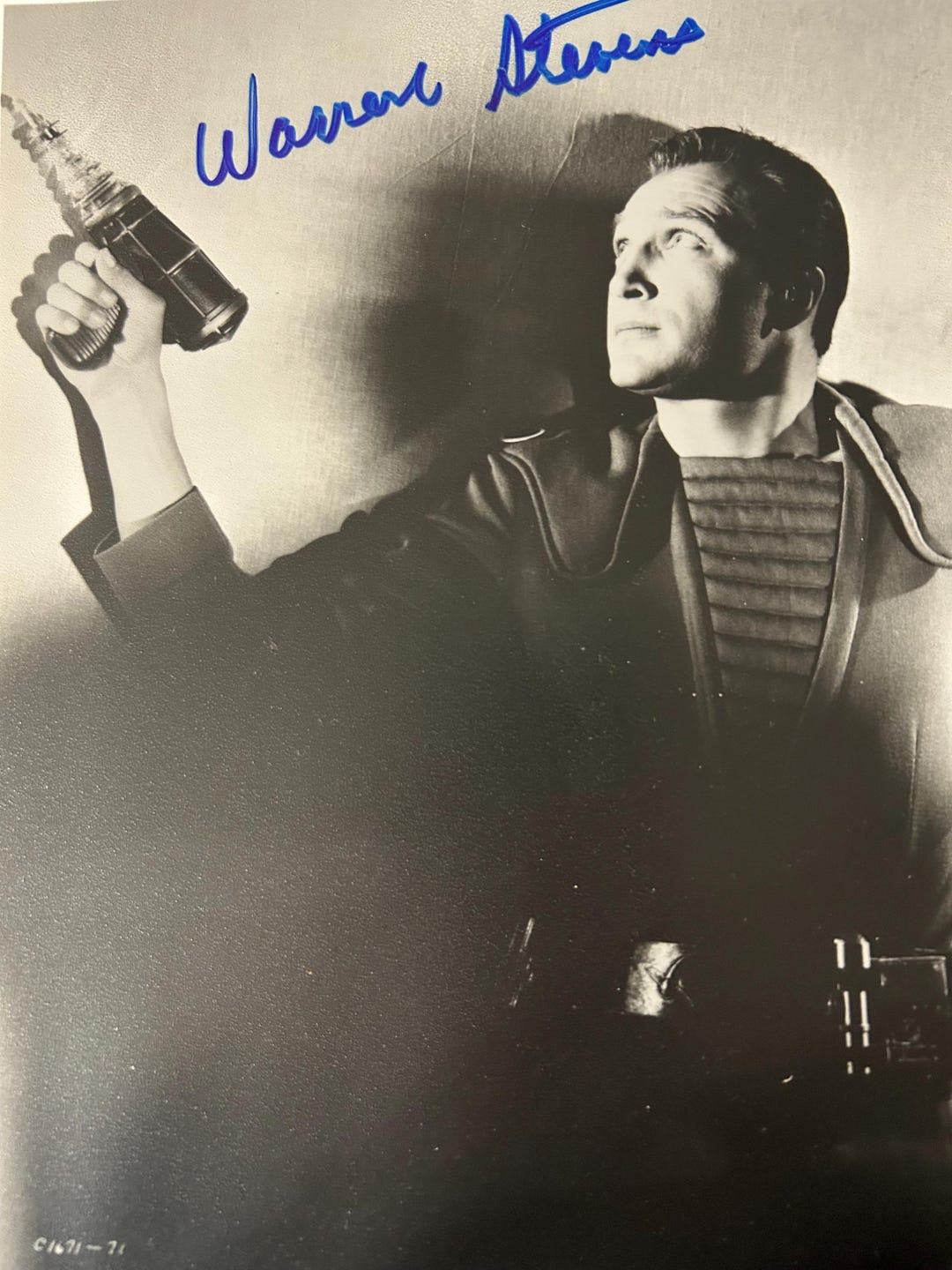Forbidden Planet Actor Warren Stevens Autographed Photo as Doc Ostrow ...