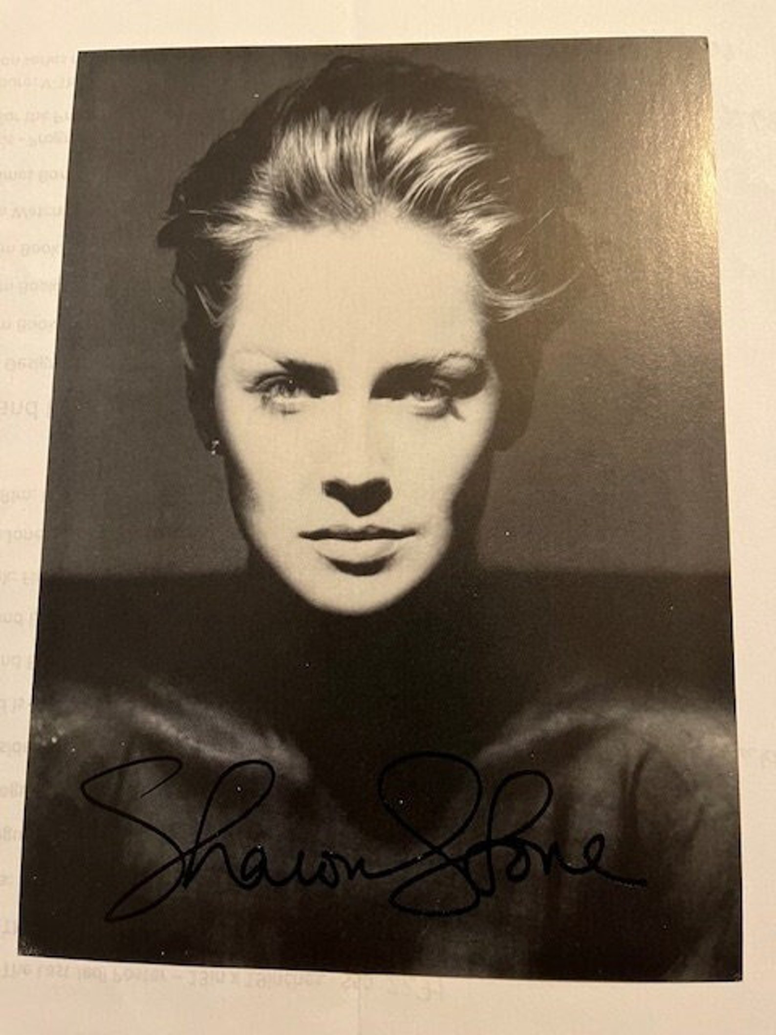 Actress Sharon Stone Autographed Photo With COA - Etsy Canada