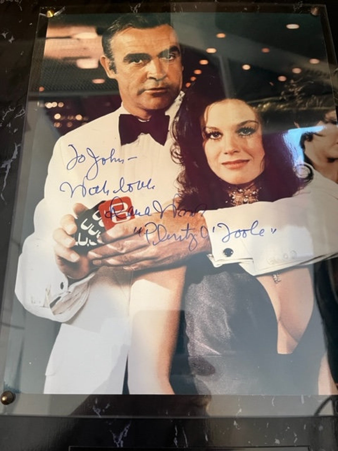 JB25 - James Bond Girl Lana Wood - Plenty O'toole Autographed ...