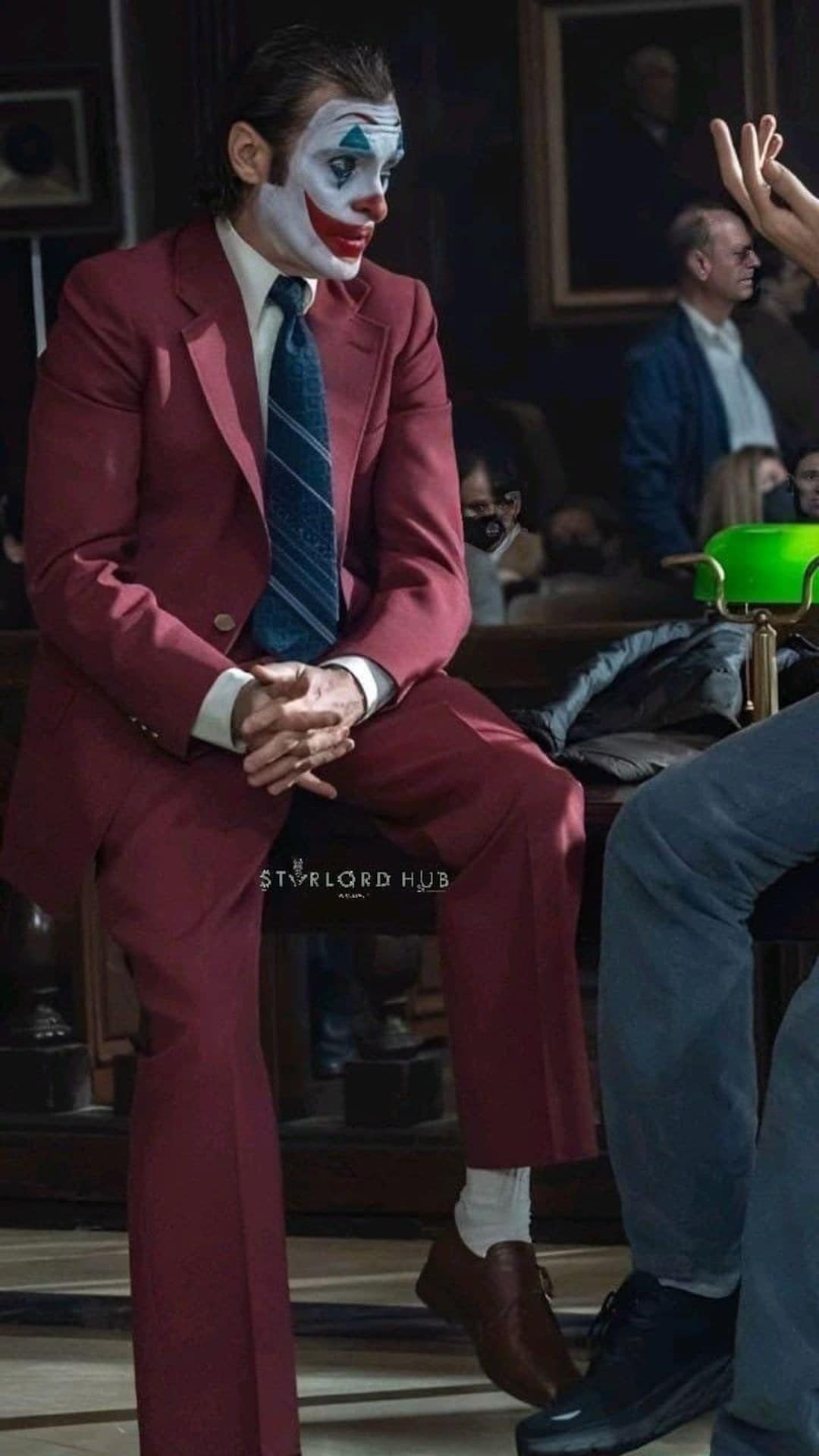 Joker 2024 Maroon Tweed 2 Piece Suit Halloween Costume for Men Joker ...