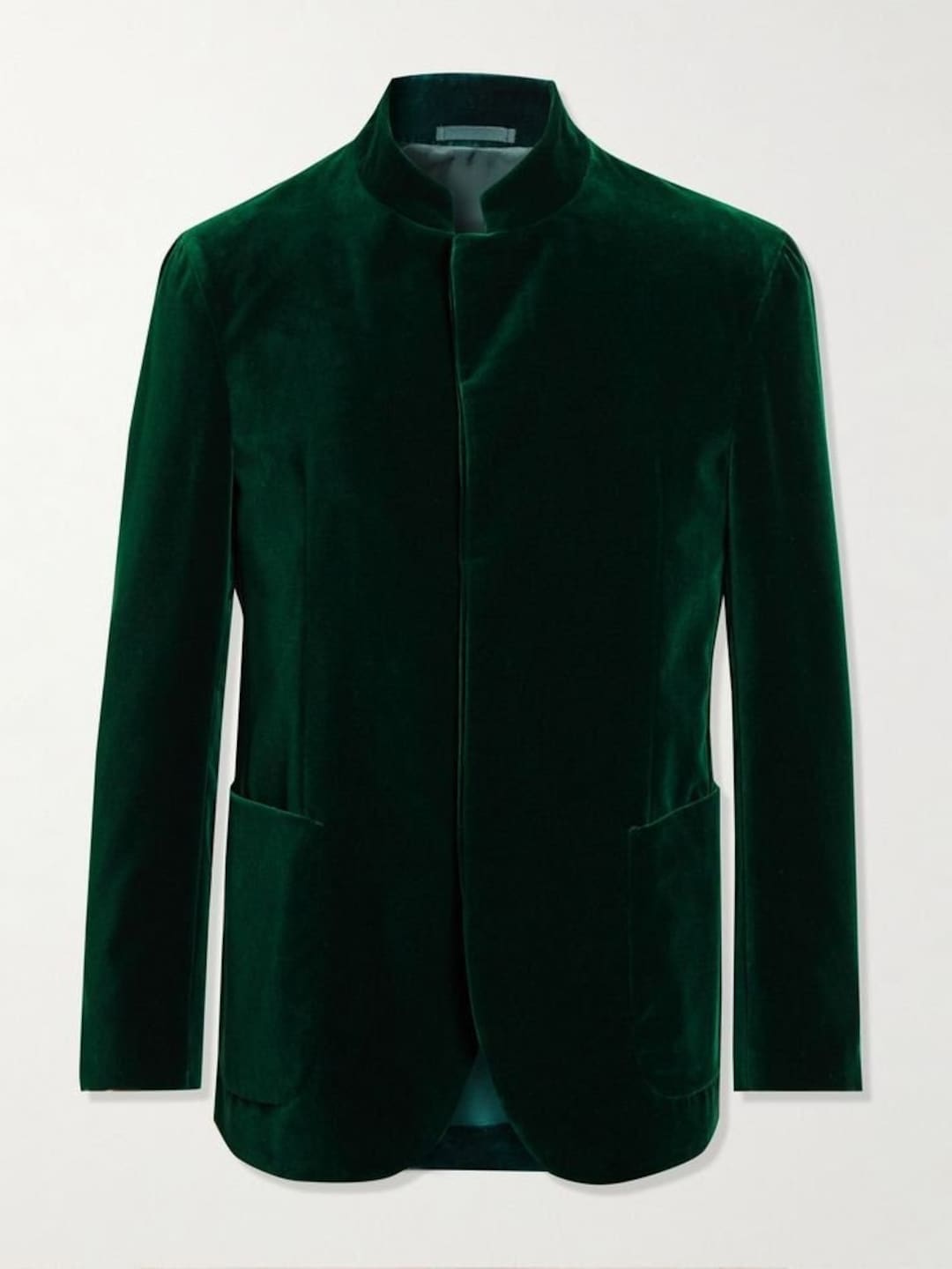Men's Velvet Green Formal Jacket Perfect Wedding Jacket Groom's Coat ...