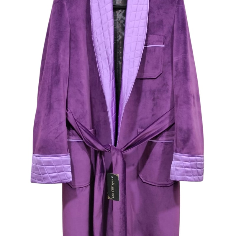Velvet Smoking Robe - Etsy