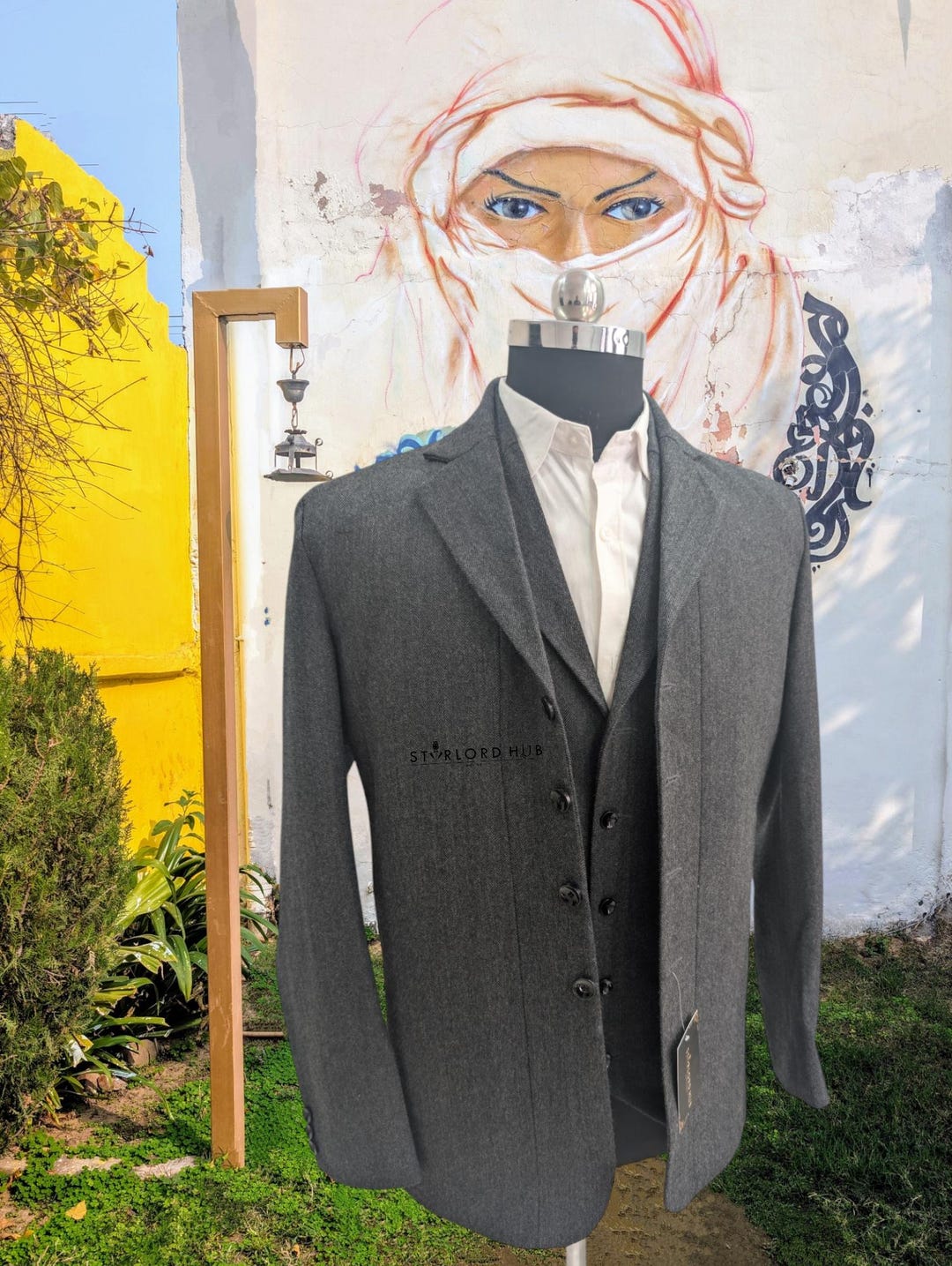 1920s Victorian Style Grey Sack Coat Wool 3 Piece Suit: Edward Style - Etsy