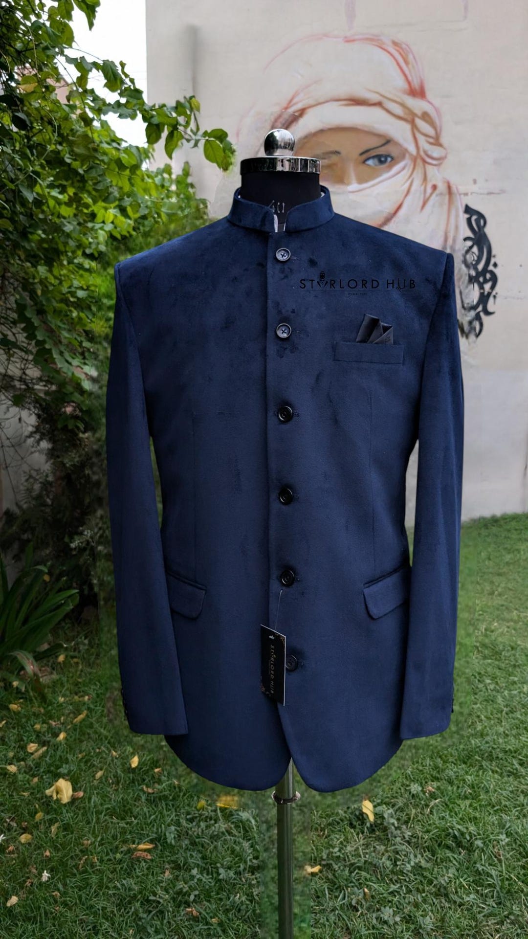 Men's Blue Velvet Formal Jacket: Six-button Groom's Coat - Etsy