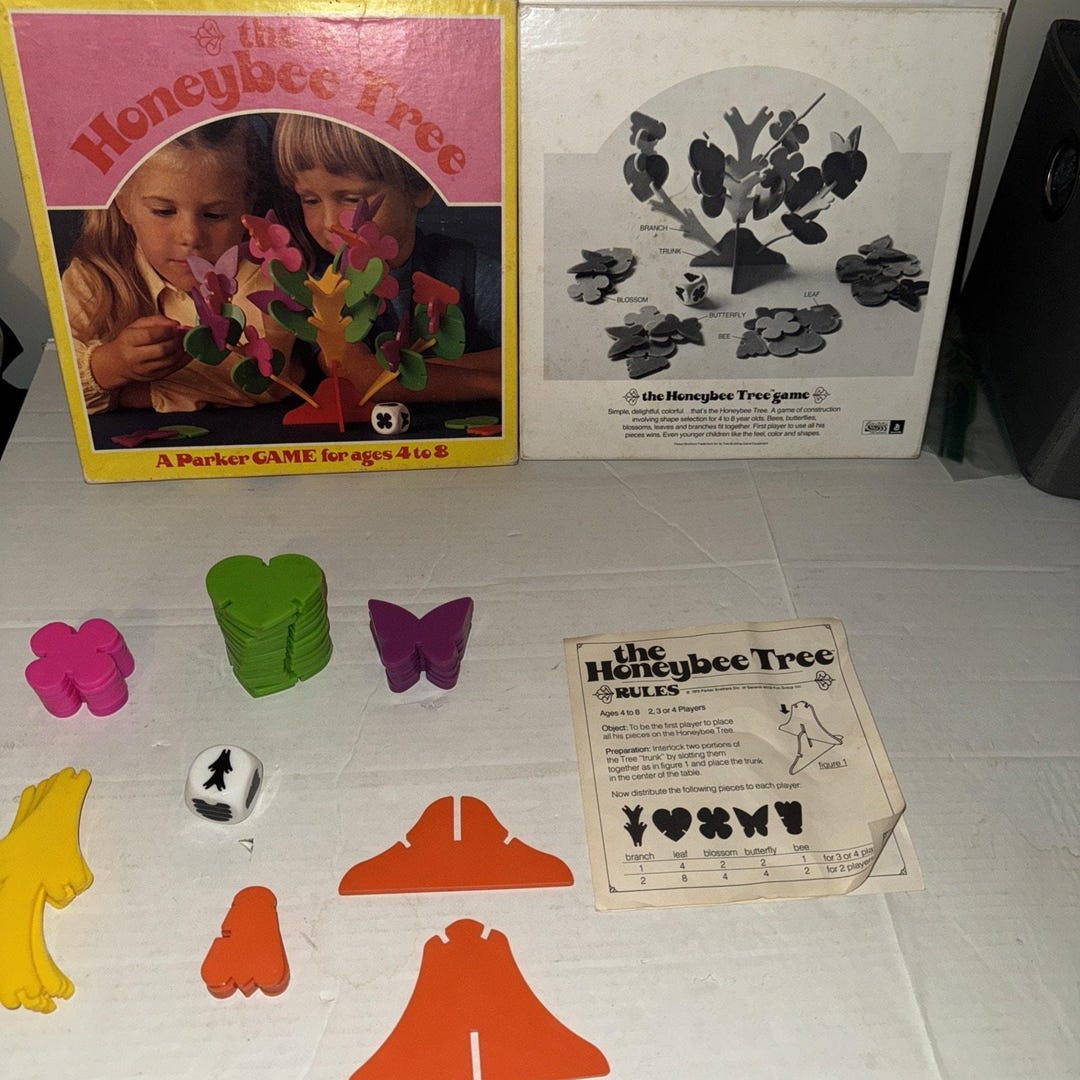 Vintage 1973 the Honey Bee Tree Shape Game A Parker Game No. 141 - Etsy