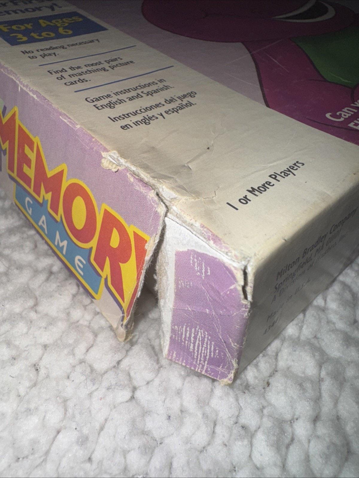 Vintage Barney Memory Game 1993 Milton Bradley Baby Bop HTF 71 of 72 - Etsy