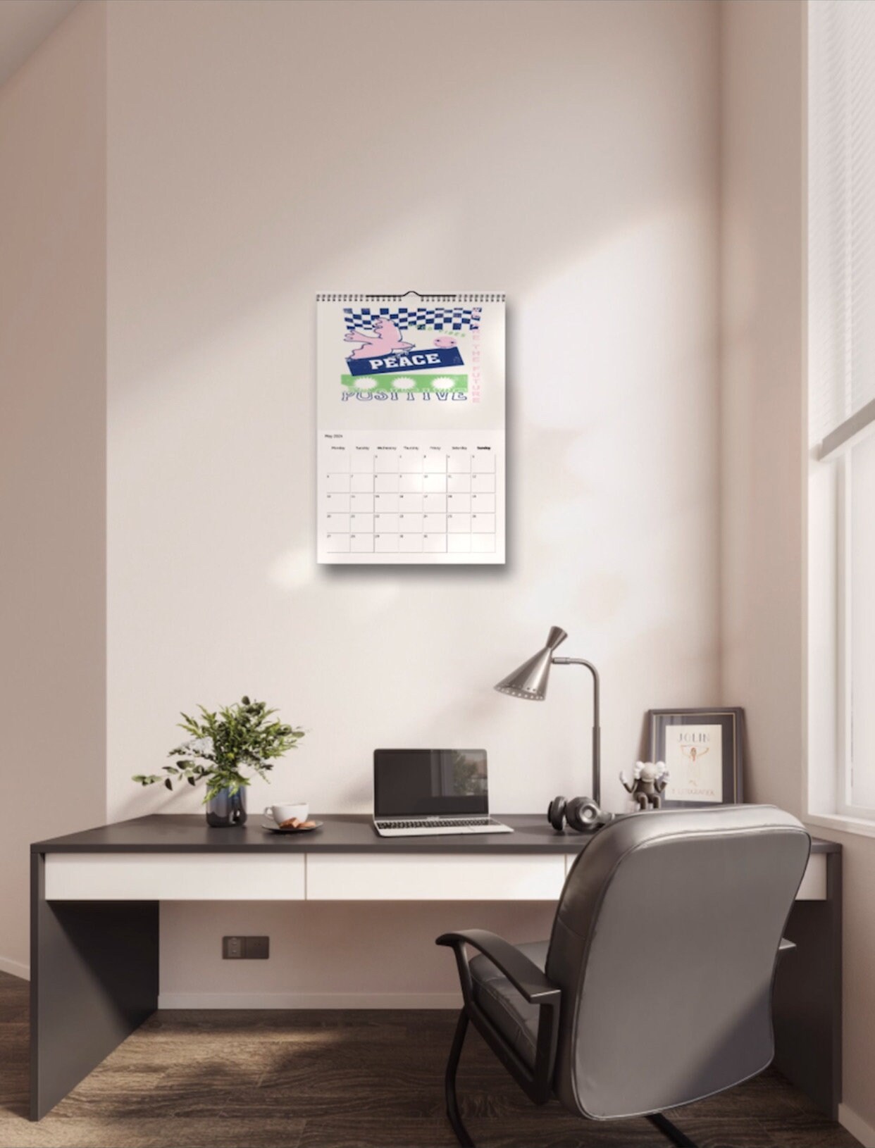 2025 A4-A3 Wall Calendar-slogan Motivational Quotes Wall Calendar-12 ...