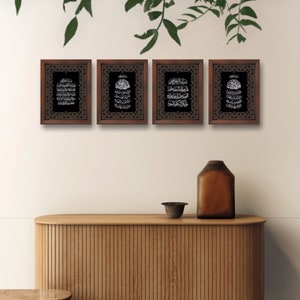 Four Qul Surah Poster Set of 4 Arabic Islamic Calligraphy,printable ...
