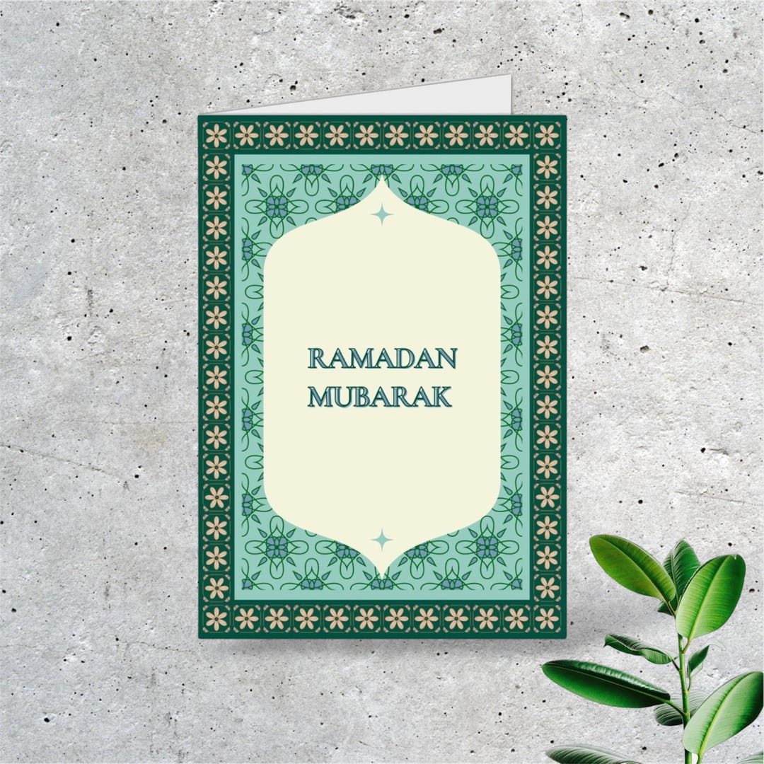 Personalised Ramadan Mubarak Greeting Card, Ramadan Card, Ramadan ...