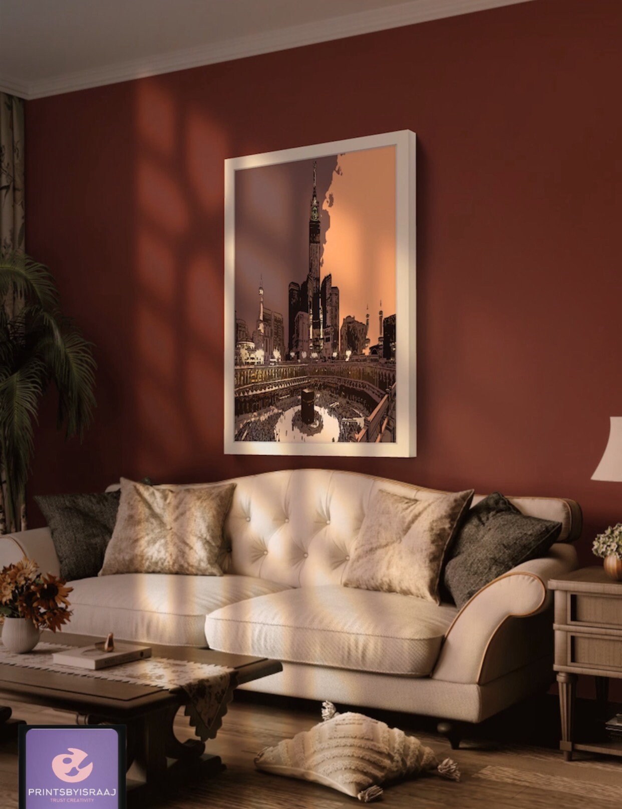 Kaaba Pink Artistic Modern Arabic Islamic Poster,printable Wall Art ...