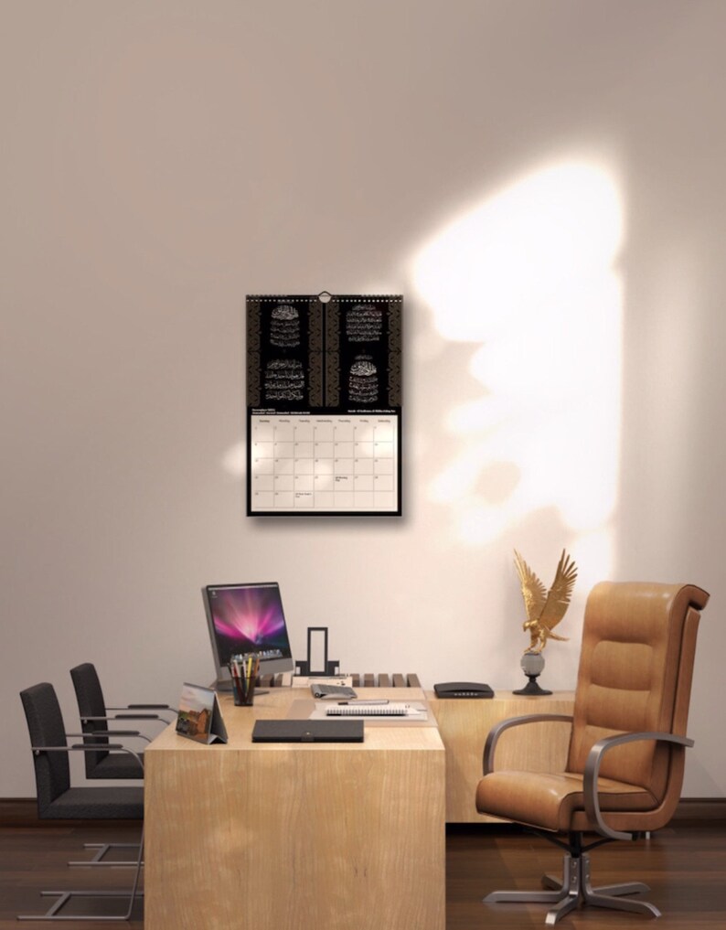 2026- New A4-A3 Islamic Wall Calendar-hijri Months-islamic Calligraphy ...