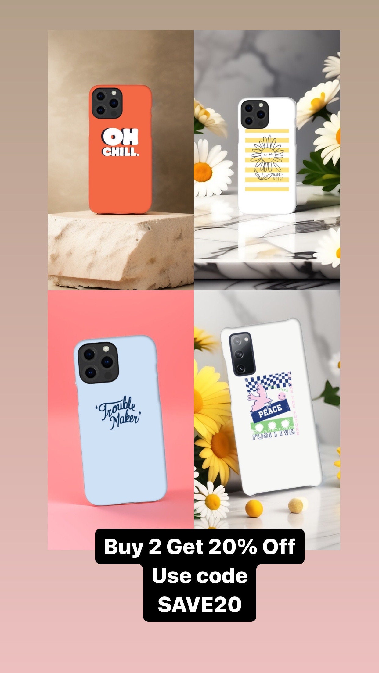 Glossy Slogan Funky Mobile Case,inspirational Quotes,aesthetic Phone ...