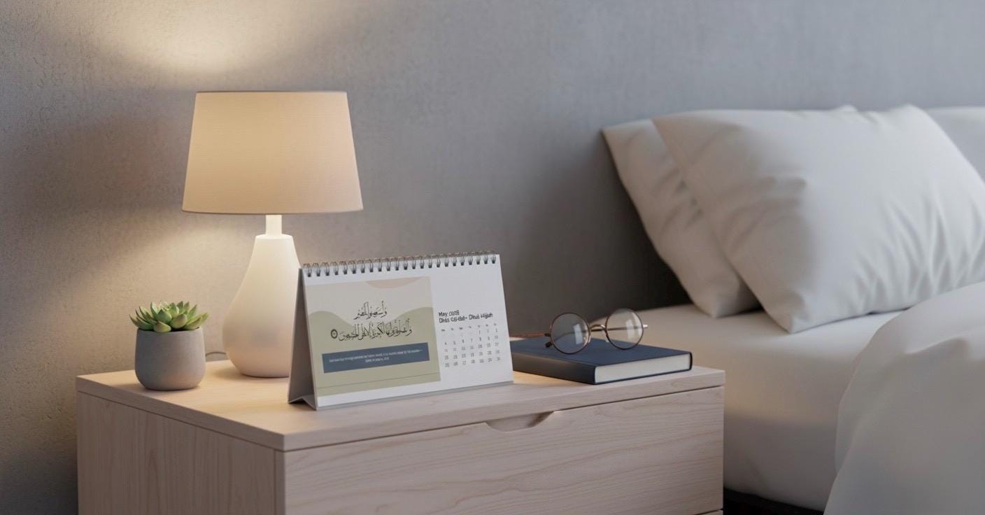 2026 Islamic Minimalist Desk Calendar | Personalised Muslim Gift ...